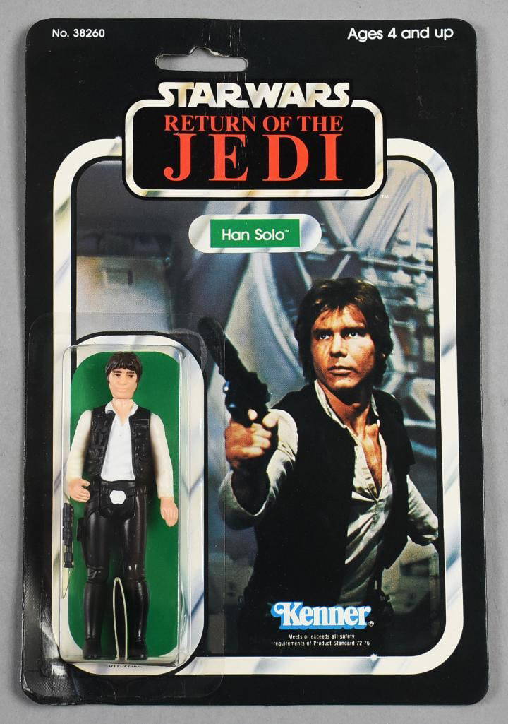1983 Kenner Star Wars Han Solo Rotj 65 B Moc-nos Auction