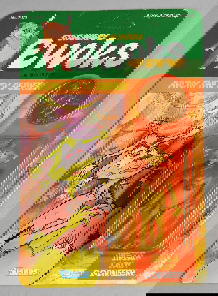 1985 Ewoks Star Wars Gorneesh & Token Unpunched Nos Auction