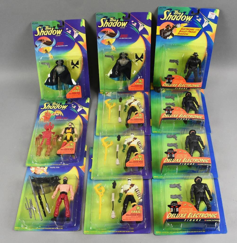 (11) 1994 The Shadow Action Figures-moc-nos Auction