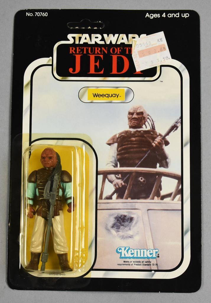 1983 Kenner Star Wars Weequay Rotj 77a B-unpunched-nos Auction