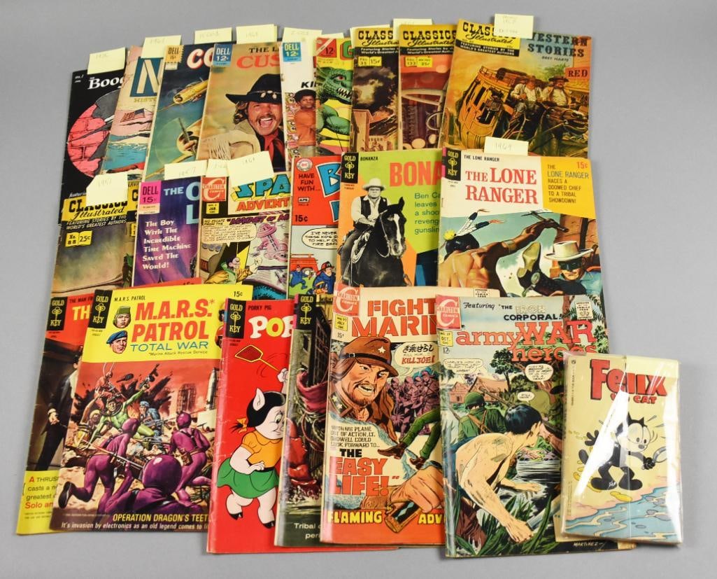 (24) 1950s-60s Dell, Gold Key, Charlton And More Comics Plus Auction
