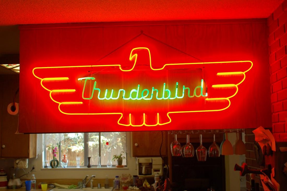 Original 1950's Ford THUNDERBIRD Neon Sign