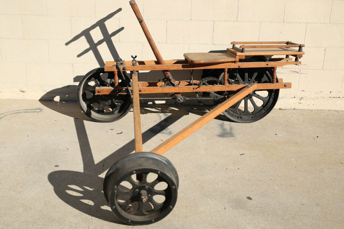C1900 Sheffield Velocipede Railroad Hand Car