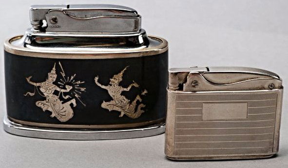 2 Vintage Sterling Silver Ronson Lighters