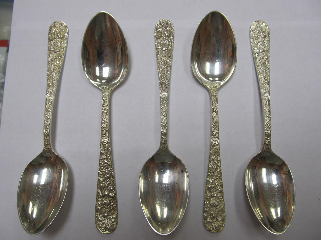 STIEFF ROSE STERLING SILVER VINTAGE DETAILED TEASPOON 5 - Nov 26, 2019 ...