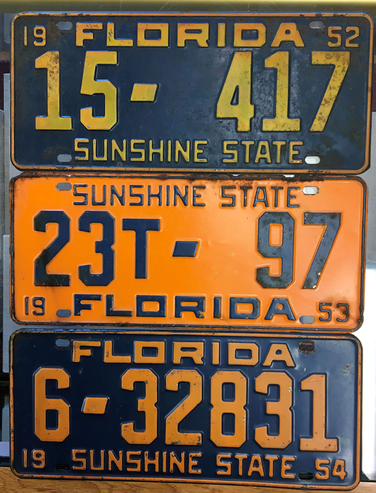 Vintage Florida License Plates