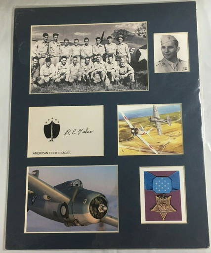 WWII Major Robert E. Galer Medal of Honor Recipient Signed Mat (#0909 ...