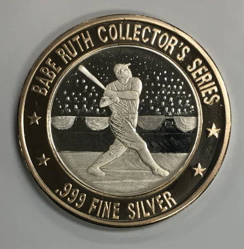 Babe Ruth Collector's Series 714 Home Runs .999 Silver Token Coin