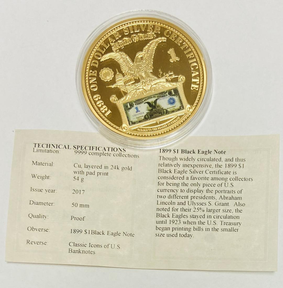 2017 Classic Icons of U.S. Banknotes Collection - 1899 Black Eagle Note ...