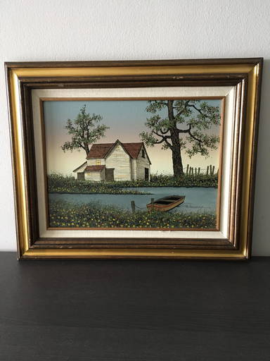 H. Hargrove (American, Born 1941) House with Boat, Serigraph, (#0672 ...