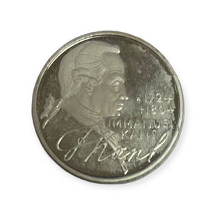 1974 D Germany Federal Republic 5 Mark Immanuel Kant Km# 139 Proof Asw ...