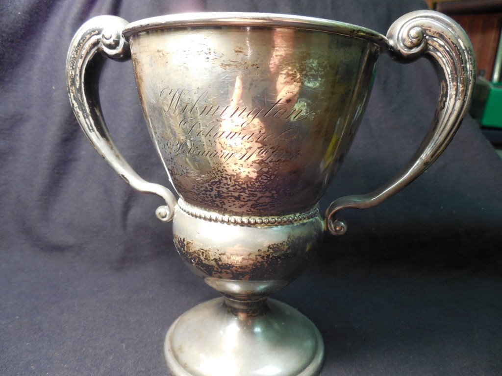 1906 ANTIQUE STERLING SILVER PRESENTATION AWARD CUP