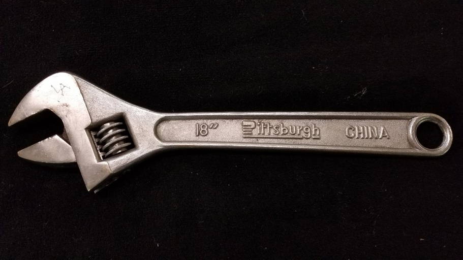 Pittsburgh 18" Adjustable Wrench