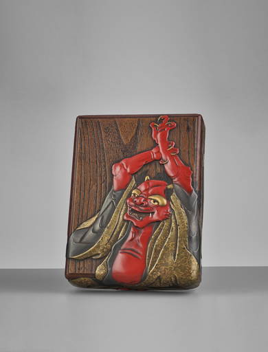 Taigyo Yamada: A Lacquered Wood Box Of Oni Nembutsu