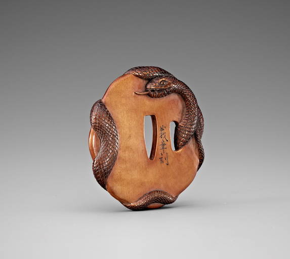 YOSHIAKI: A RARE WOOD TSUBA DEPICTING A SNAKE (#1372) on Jan 20, 2023 ...