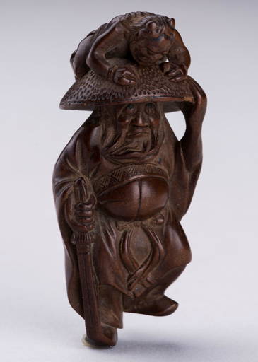 A BOXWOOD NETSUKE OF SHOKI AND ONI (#1472) on Jan 20, 2023 | Galerie ...