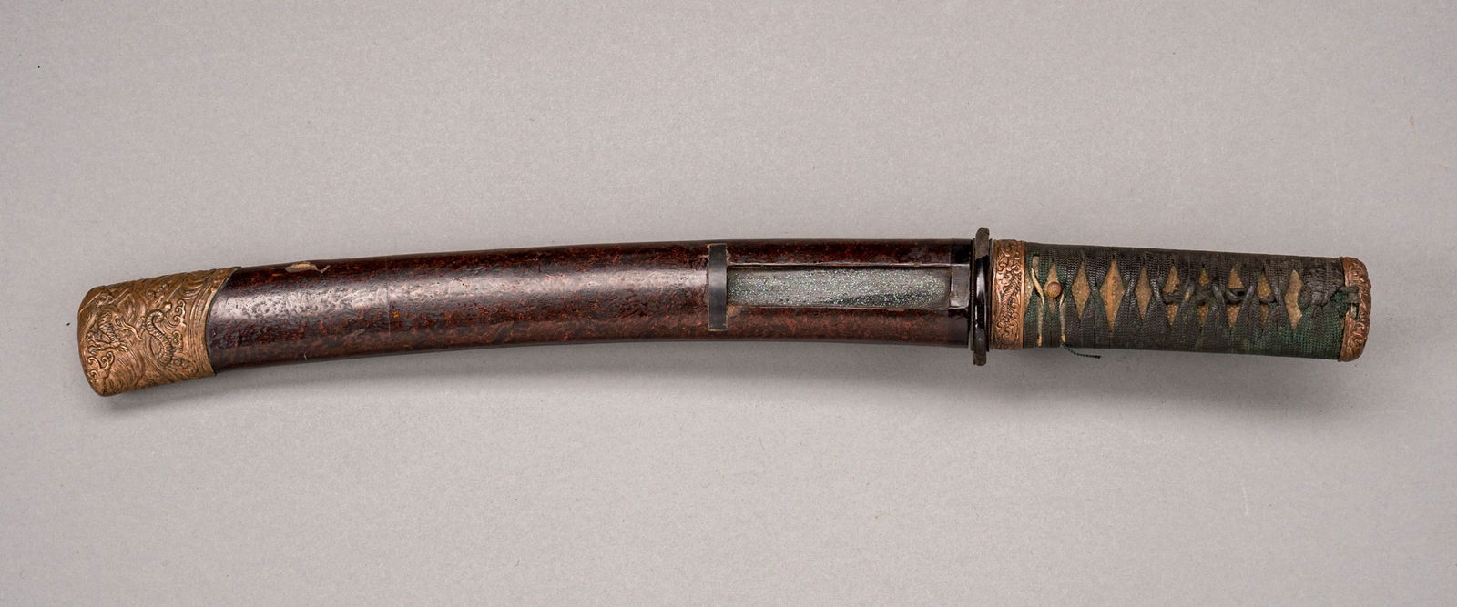 A Red And Black Lacquered Koshirae For A Tanto, 19th Century Auction