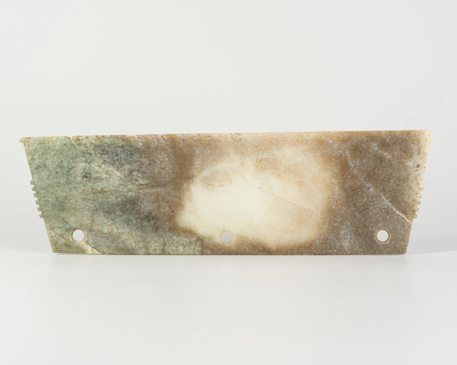 A Jade Notched Axe, Qijia Culture Auction