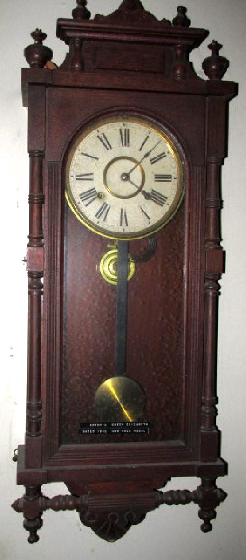 Queen Elizabeth Ansonia 1882 Wall Clock