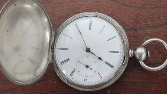 Silver Key Wind & Set Pocket Watch