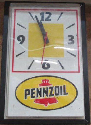 Pennzoil Electric Advertising Clock