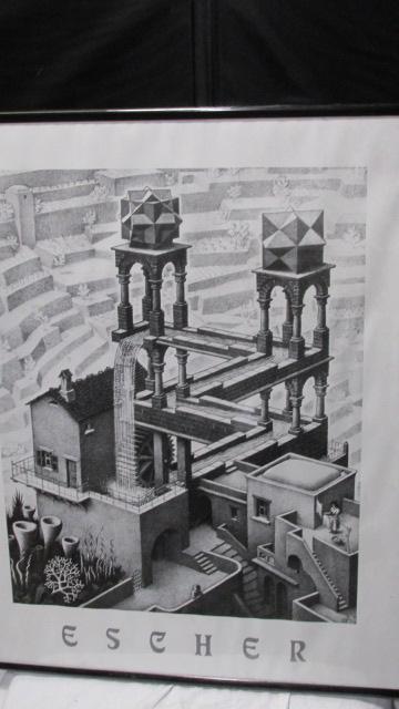 M.C. Escher, Waterfall 1961 Print - Jan 15, 2022 | John Coker, Ltd. in TN