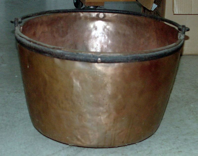 Copper Apple Butter Bucket