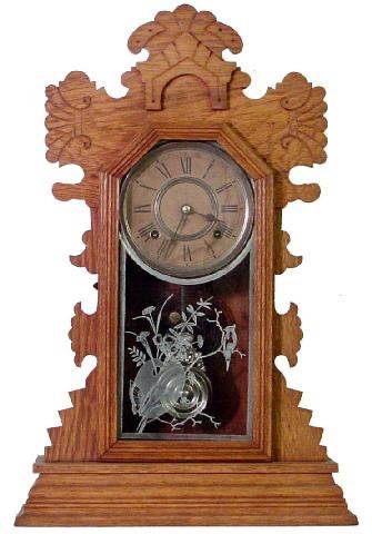 Belmont Model Ansonia Oak Kitchen Clock