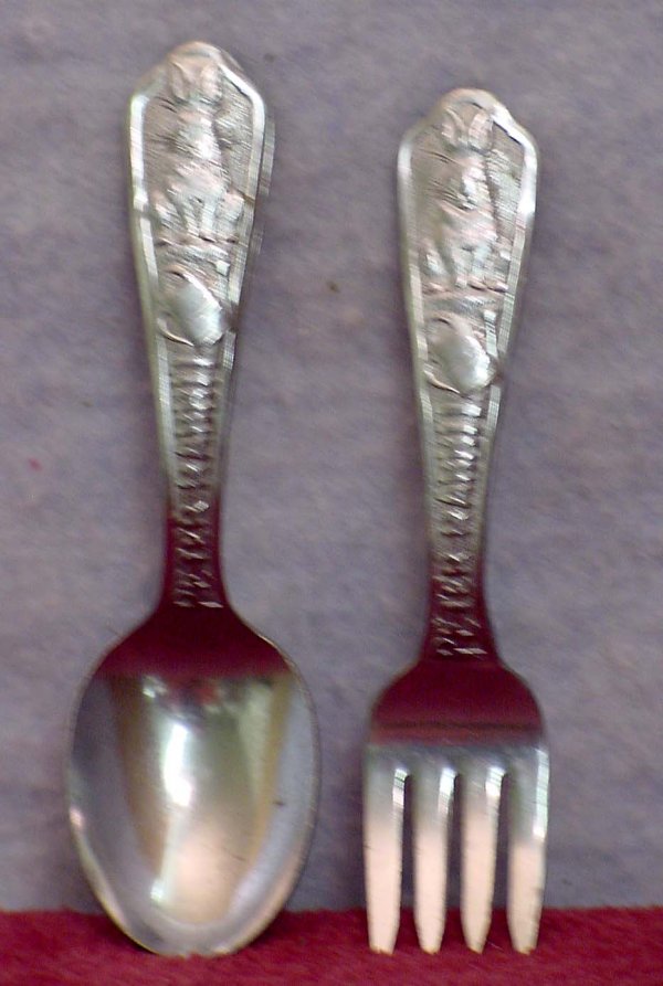 1180: Peter Rabbit Baby Spoon and Fork Set