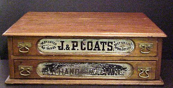 2 Drawer J. P. Coates Spool Cabinet