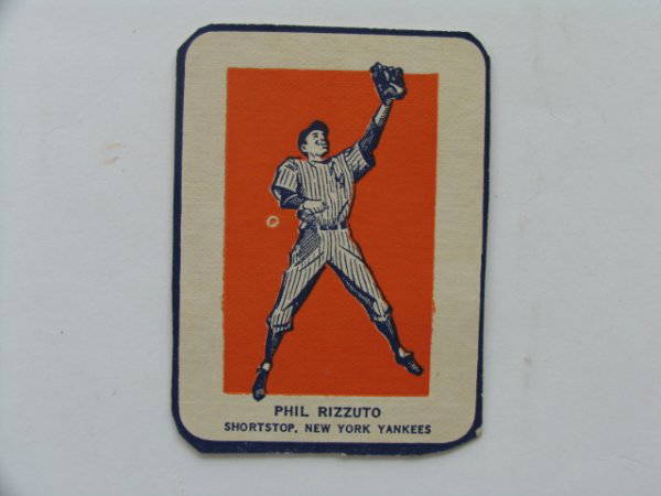 Phil Rizzuto Fielding 1952 Baseball Card
