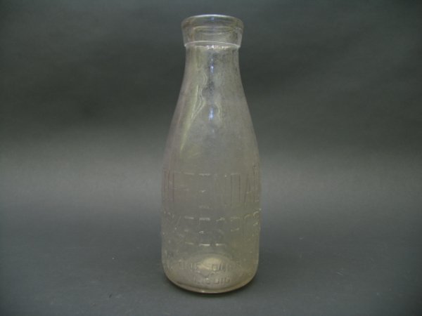 Diffendal's Mckeesport Milk Bottle