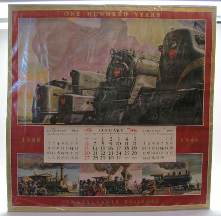 2019: 1946 Pennsylvania Railroad Calendar