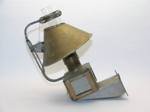 Railroad Wall Lamp, Tin Shade