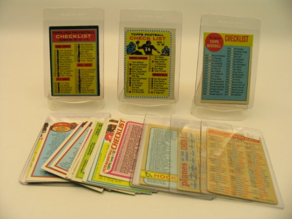 Fabulous Vintage Checklist Cards Grouping