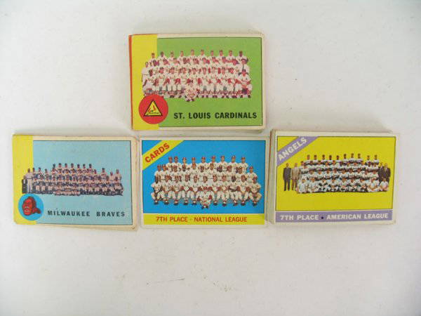 1963 & 1966 Topps Baseball Team Cards