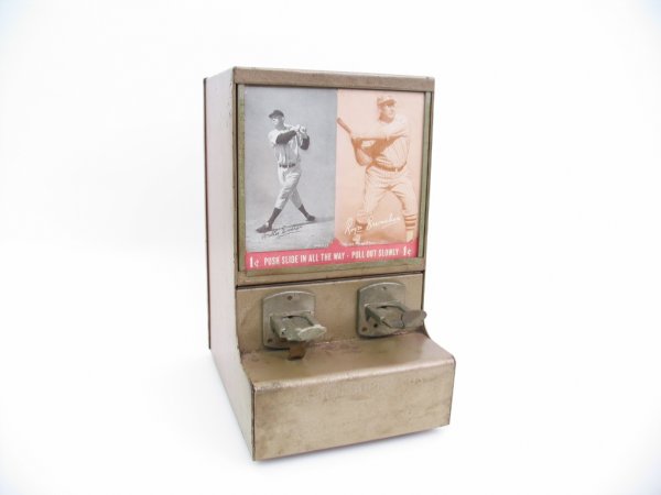 1: Exhibit Supply Co. Baseball Vending Machine