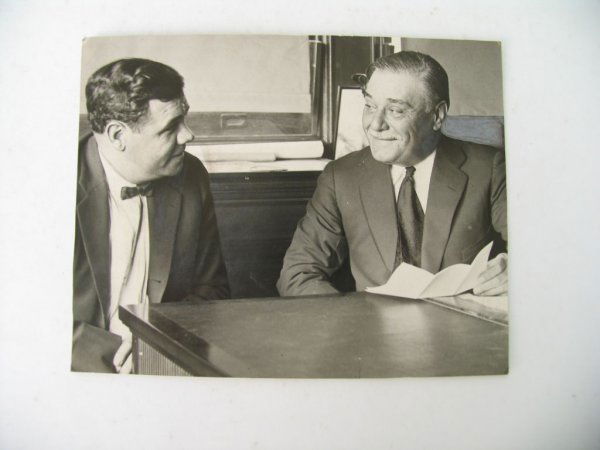1046: Babe Ruth & Colonel Ruppert NY Yankees Photo