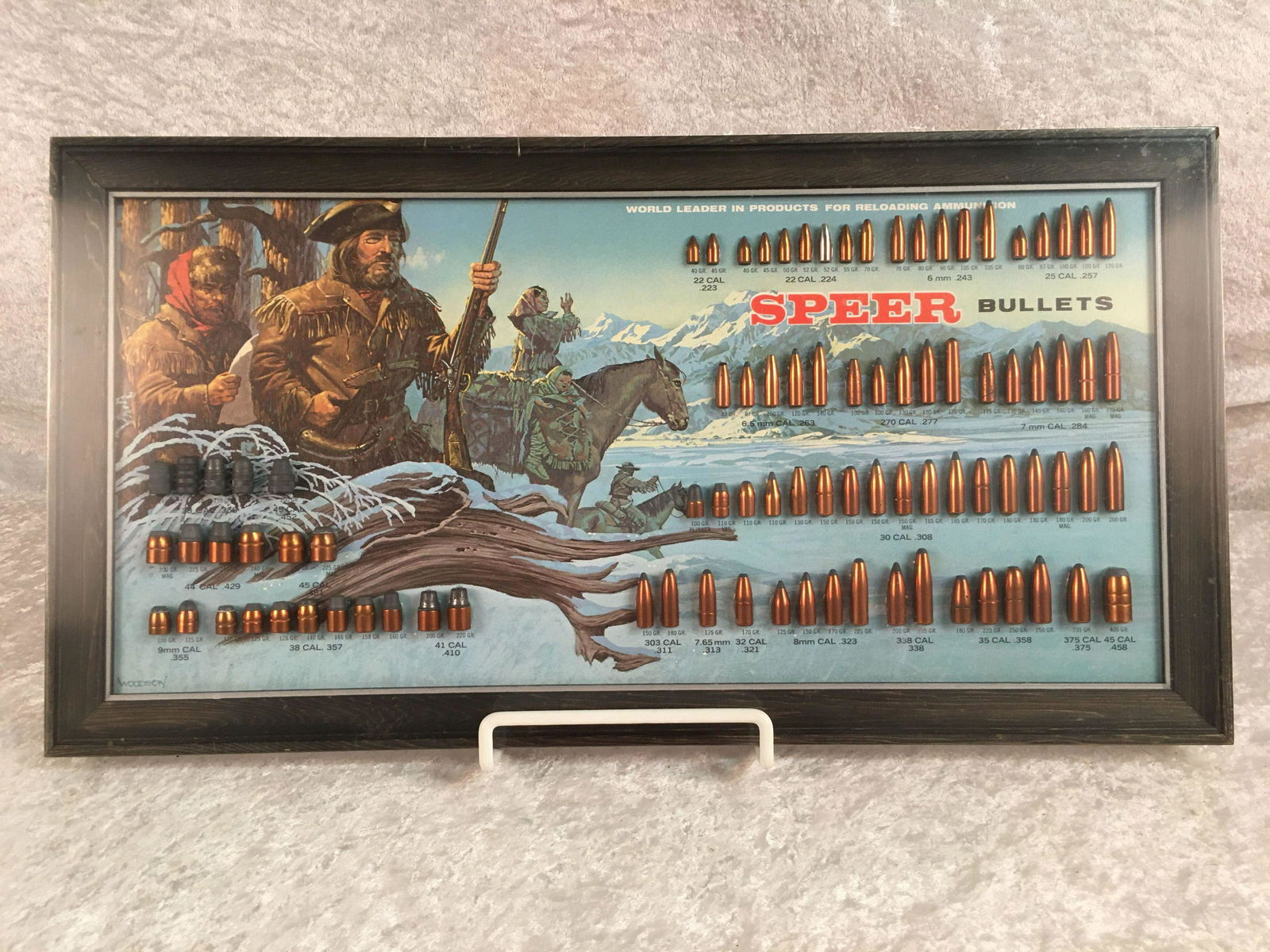 Vintage Lewis & Clark Speer Bullet Board. Factory