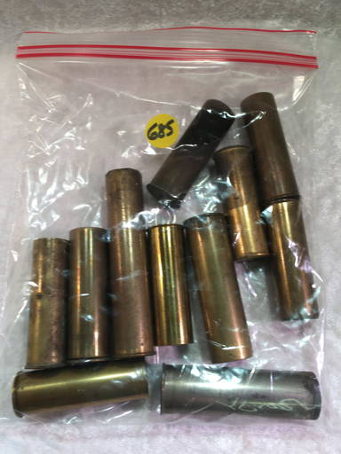 (11) Vintage Brass Shotgun Shells. Loaded