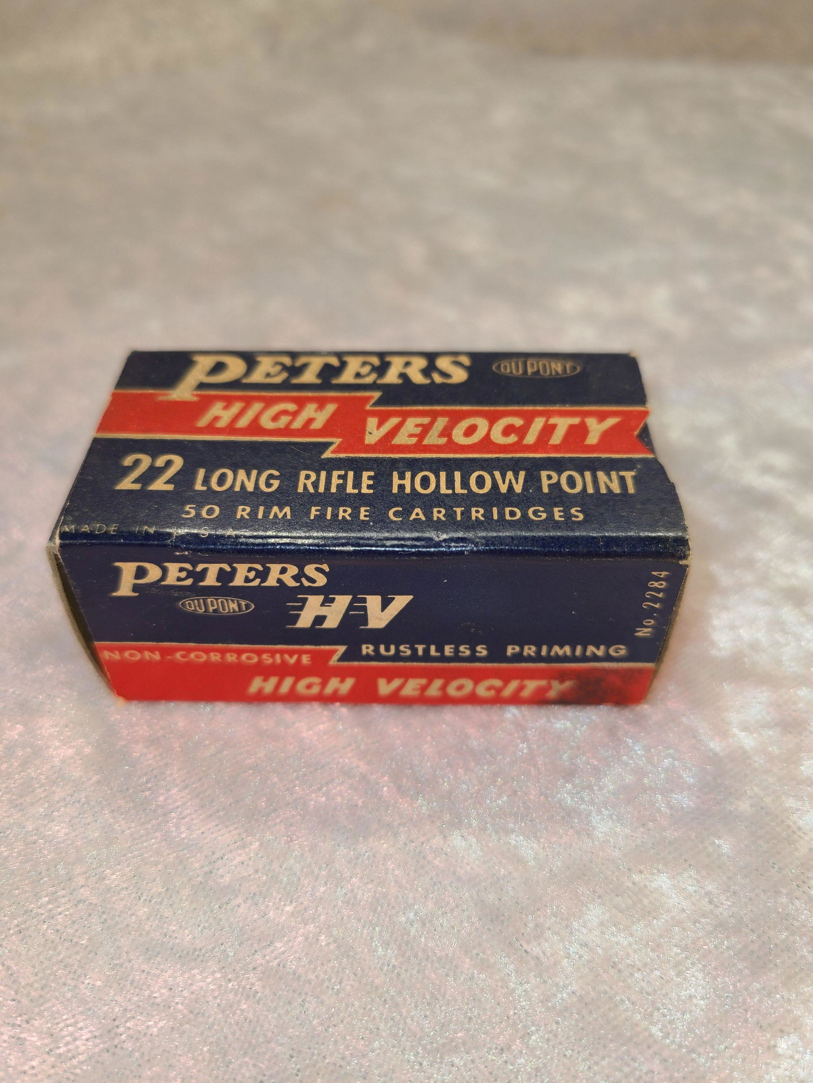 Vintage Peters High Velocity .22 Long Rifle Hollow - Apr 02, 2021 ...