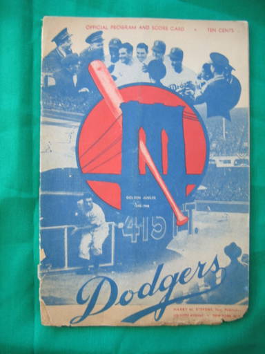 Brooklyn Dodgers 1948 Official Program and Score - May 16, 2005 ...