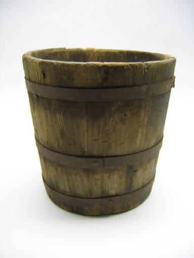 Wooden Stave Peck And Half Peck Measure