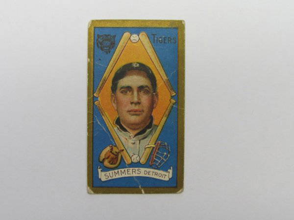 Edgar Summers Detroit Tigers 1911 T205 Card