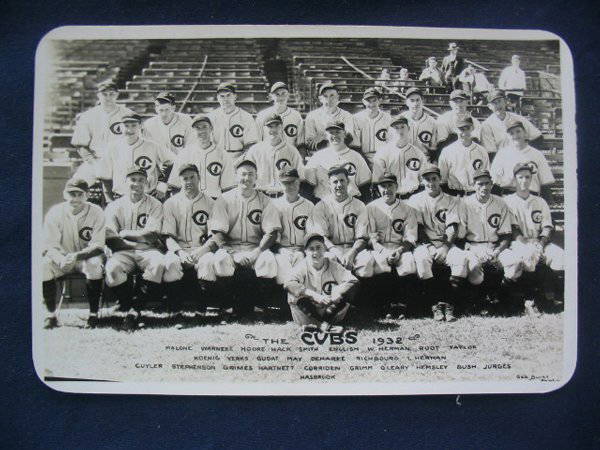 Chicago Cubs 1932 Team Photo "reproduced By Georg