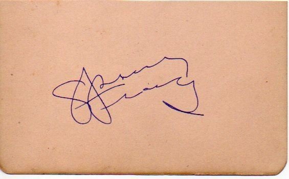 Spencer Tracy Signed Paper.