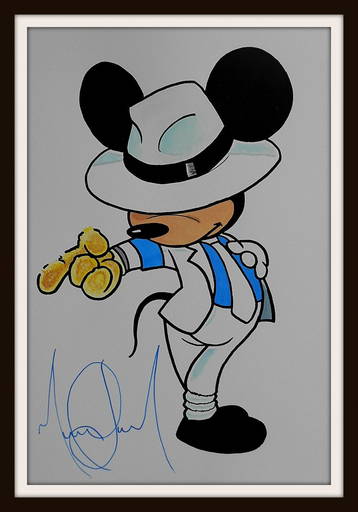 Michael Jackson: Mickey In 1988 Smooth Criminal Outfit.
