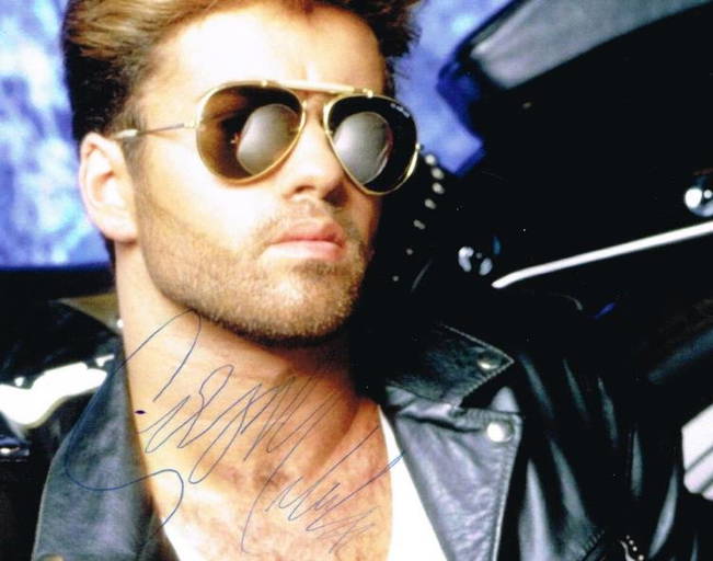 GEORGE MICHAEL SIGNED PHOTO. - Aug 29, 2016 | Simon Parr's Auctions in ...