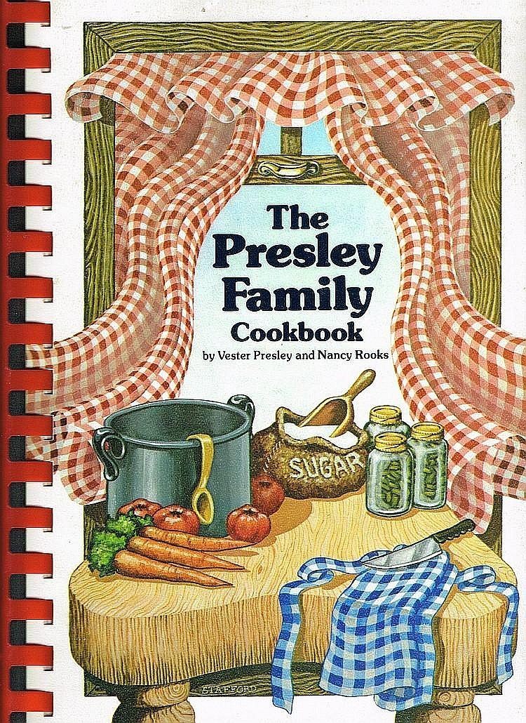Presley Family Cook Book Signed By Vester Presley.