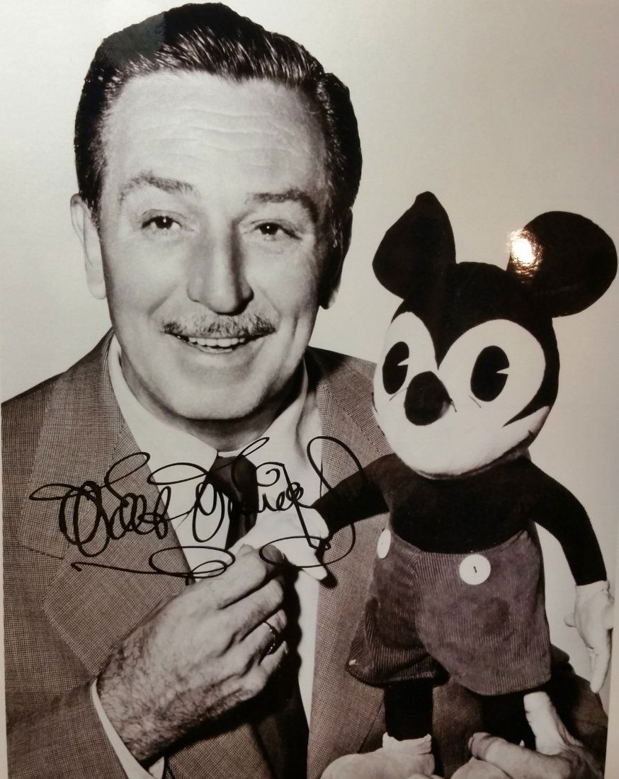 WALT DISNEY SIGNED PHOTOGRAPH.